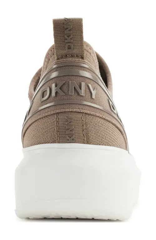 Dkny Jonas Knit Platform Sneakers - Ash