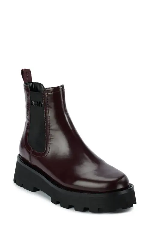 Dkny Senni Lug-sole Chelsea Boot - Wine