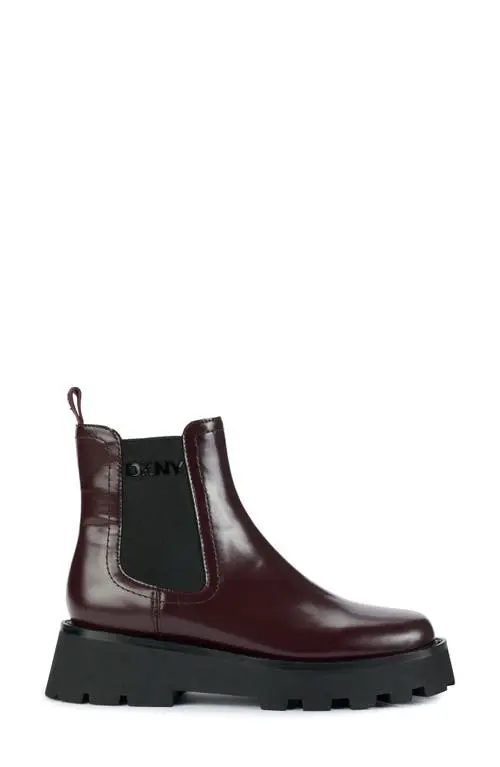 Dkny Senni Lug-sole Chelsea Boot - Wine