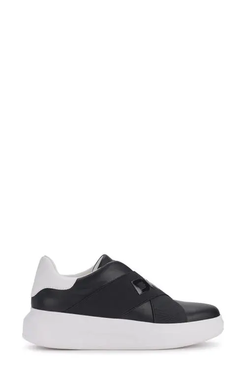 Dkny Jaye Platform Sneakers - Black/ White