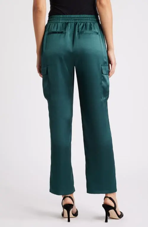 TAHARI ASL Satin Cargo Trousers