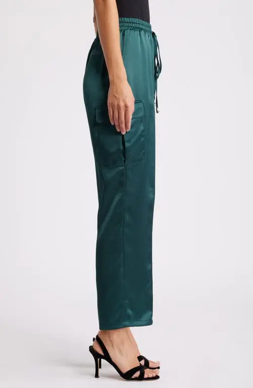 TAHARI ASL Satin Cargo Trousers