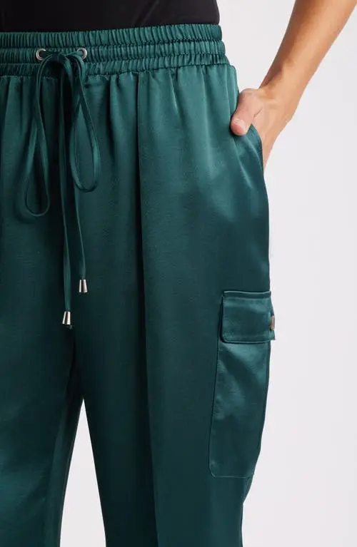 TAHARI ASL Satin Cargo Trousers