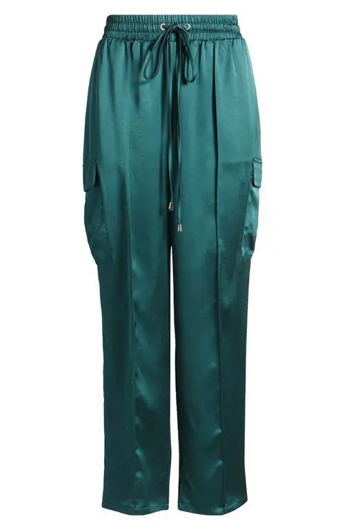 TAHARI ASL Satin Cargo Trousers