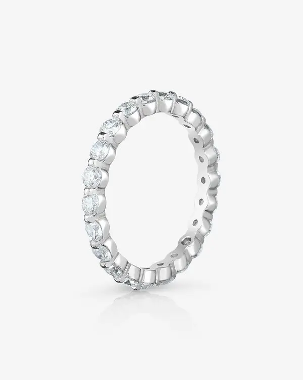 Ring Concierge Single Prong Diamond Band Wedding Band - Platinum