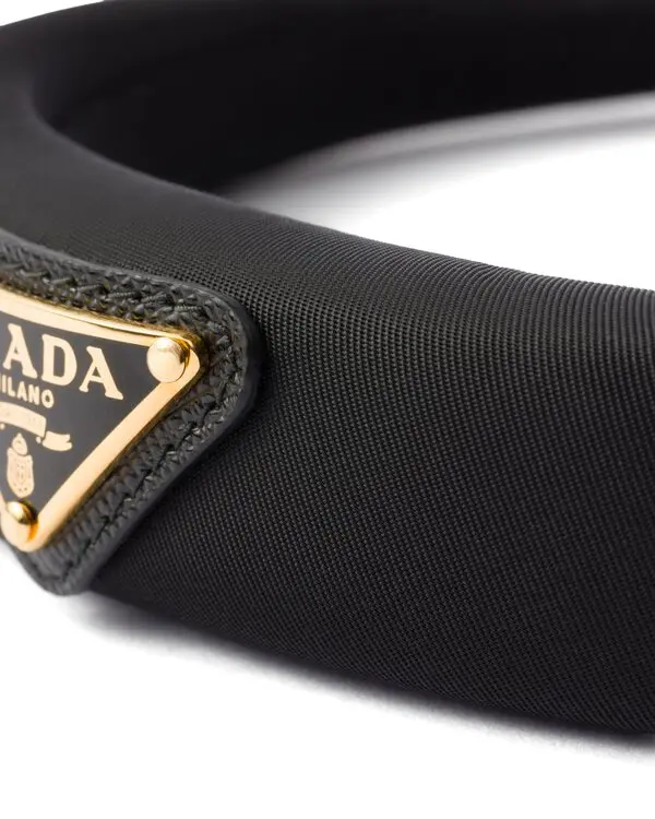 Prada Re-nylon Headband - Black