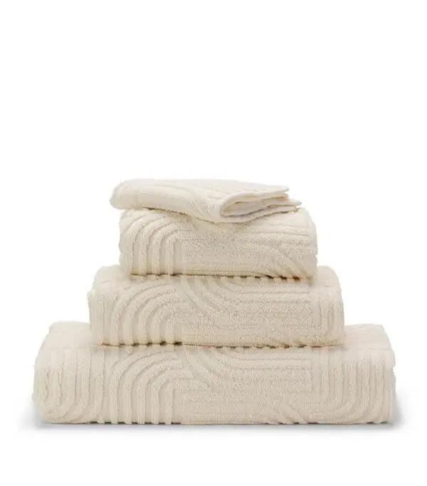 ABYSS & HABIDECOR Egyptian Cotton Olly Bath Sheet - Ivory