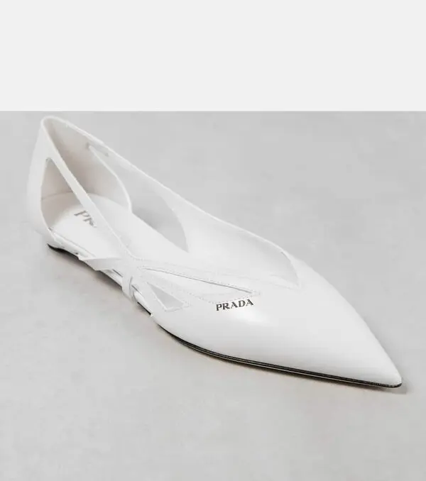 Prada Leather Ballerinas