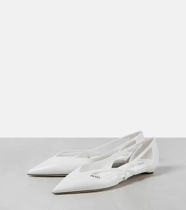 Prada Leather Ballerinas