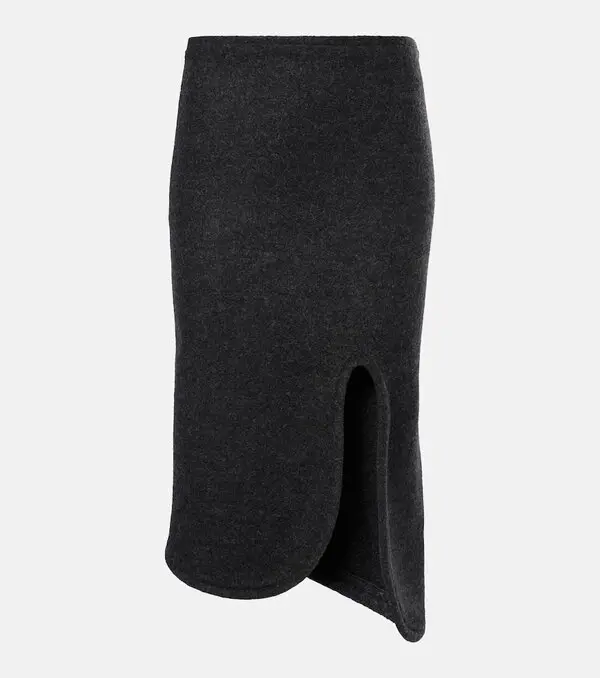 Victoria Beckham Padded High-rise Wool Pencil Skirt