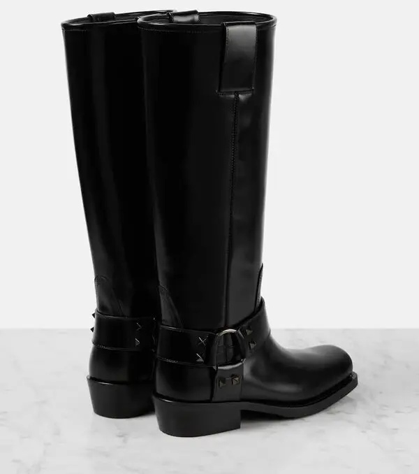 Valentino Garavani Rockstud Leather Boots