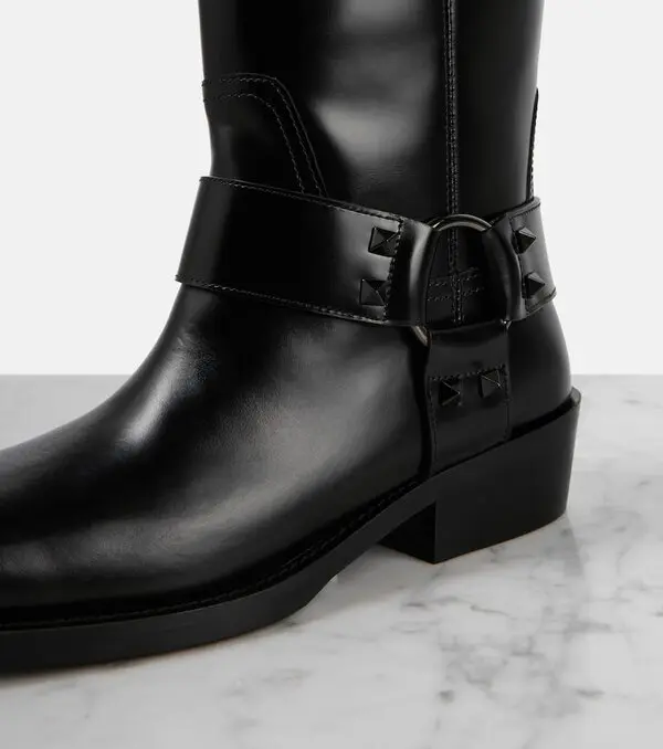 Valentino Garavani Rockstud Leather Boots