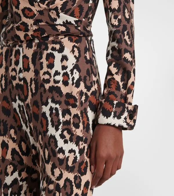Diane Von Furstenberg Michele Leopard-print Jumpsuit