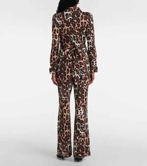 Diane Von Furstenberg Michele Leopard-print Jumpsuit