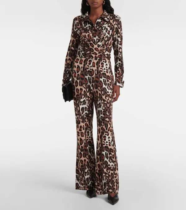 Diane Von Furstenberg Michele Leopard-print Jumpsuit