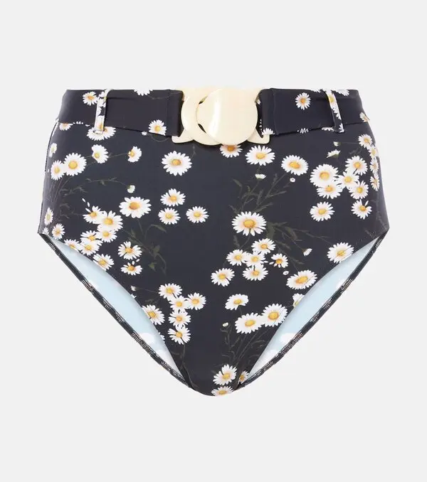 ERES Discret Floral Bikini Bottom - Black