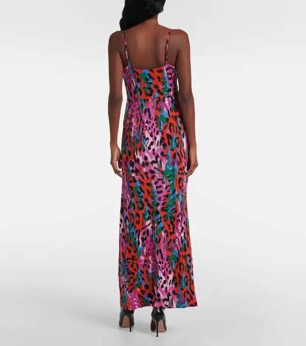 Diane Von Furstenberg Saavya Leopard-print Maxi Dress