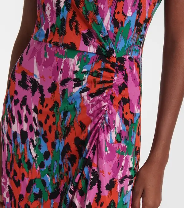 Diane Von Furstenberg Saavya Leopard-print Maxi Dress
