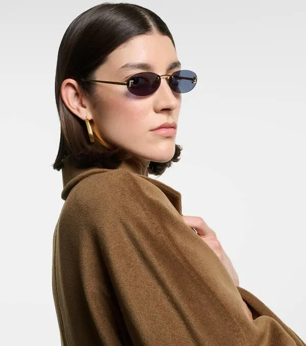 Fendi First Crystal Embellished Sunglasses - Blue