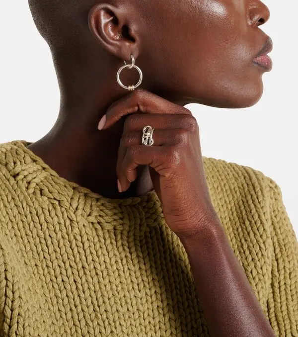 SPINELLI KILCOLLIN Sterling And 18kt Gold Linked Rings With Diamonds