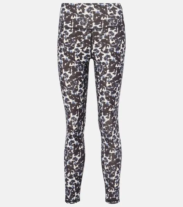Varley Printed High-rise Leggings - Blue