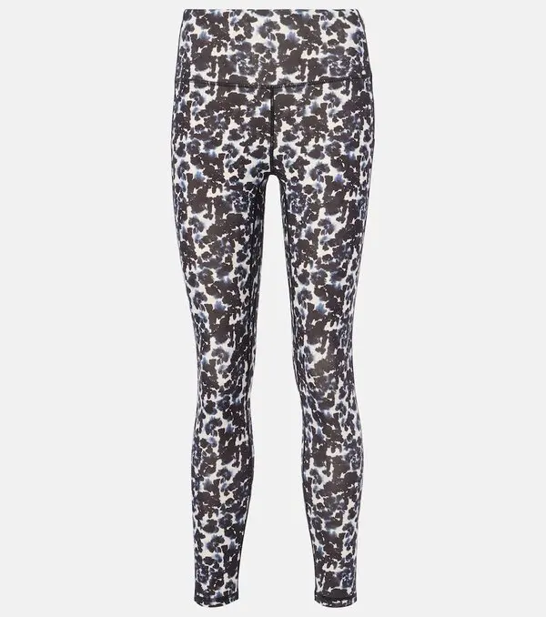 Varley Printed High-rise Leggings - Blue