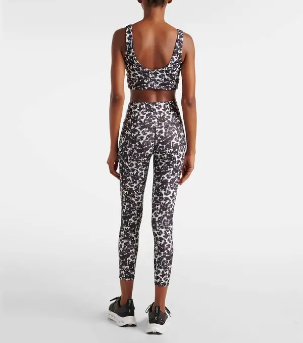 Varley Printed High-rise Leggings - Blue