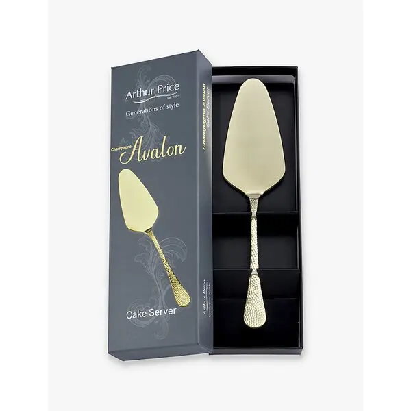 ARTHUR PRICE Avalon Pvd-coated Stainless-steel Cake Server - Champagne