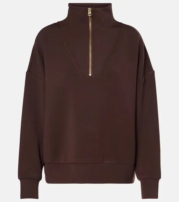 Varley Hawley Half-zip Sweater - Brown