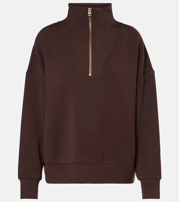 Varley Hawley Half-zip Sweater - Brown
