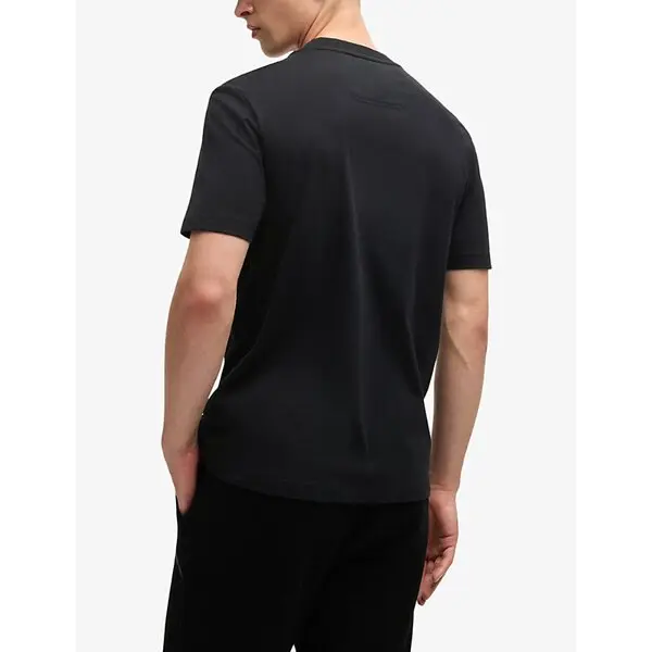 BOSS Logo-print Regular-fit Cotton T-shirt