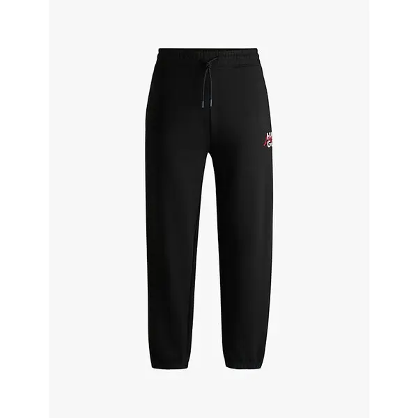 Hugo Logo-print Drawstring-waist Cotton-jersey Jogging Bottoms