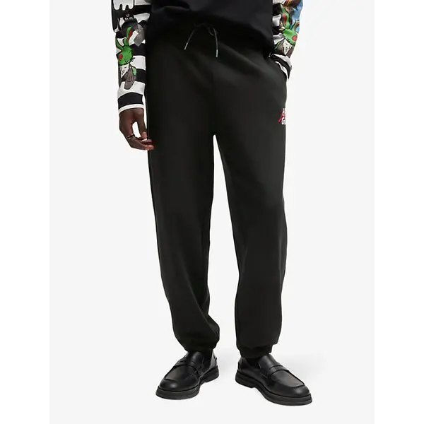 Hugo Logo-print Drawstring-waist Cotton-jersey Jogging Bottoms