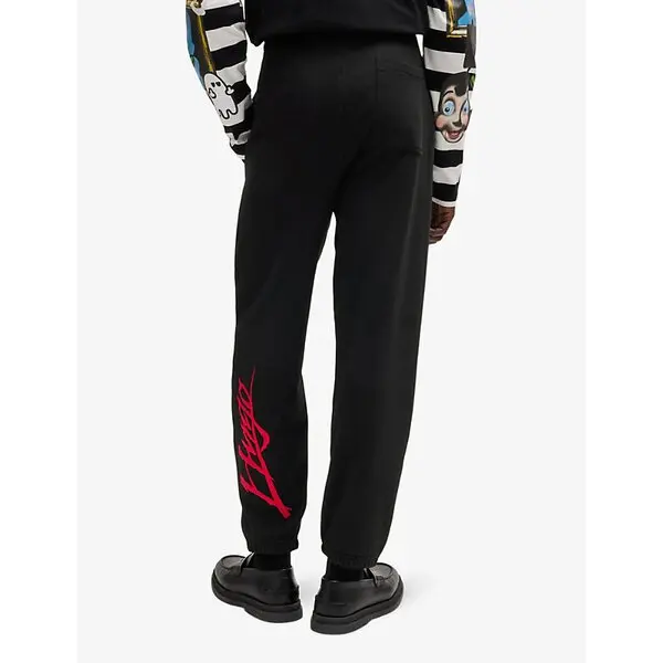 Hugo Logo-print Drawstring-waist Cotton-jersey Jogging Bottoms