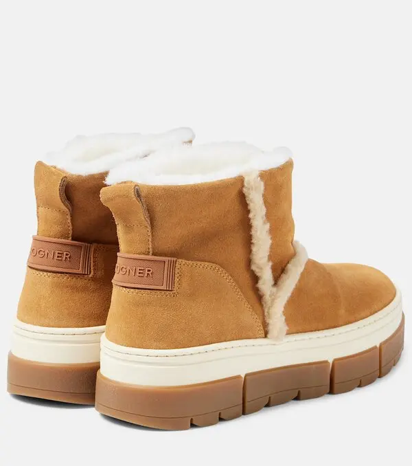Bogner Shearling-lined Suede Ankle Boots