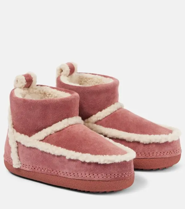 Inuikii Classic Shearling-trimmed Suede Boots