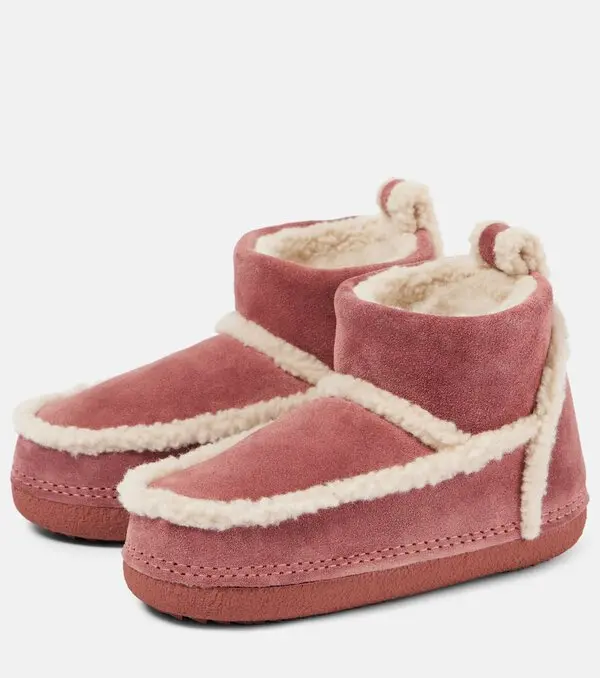 Inuikii Classic Shearling-trimmed Suede Boots