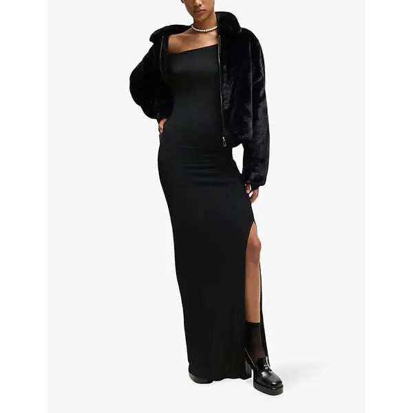 Hugo Stretch-jersey Maxi Dress - Black | Editorialist