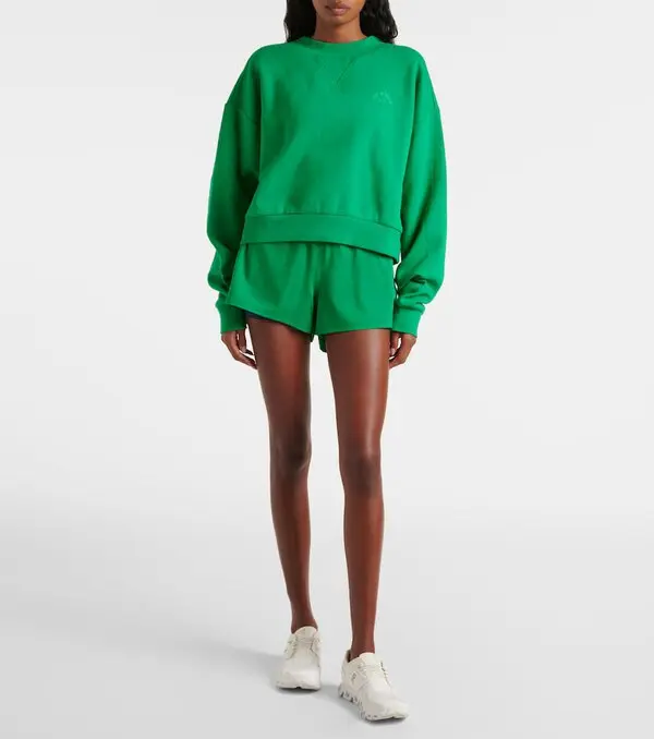 The Upside Drifter Dominique Cotton Fleece Sweatshirt - Green