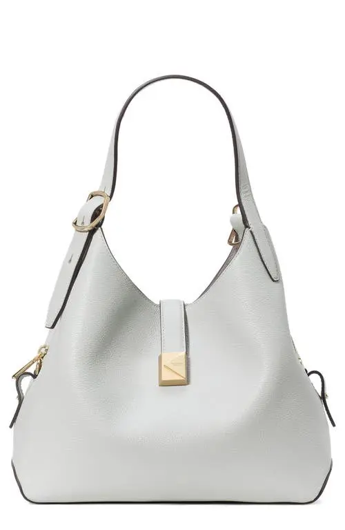 Kate Spade New York Deco Pebbled Leather Shoulder Bag - Stone Path