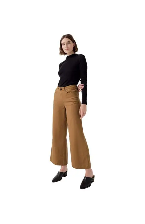 PACT Organic Stretch Twill Wide Leg Pant