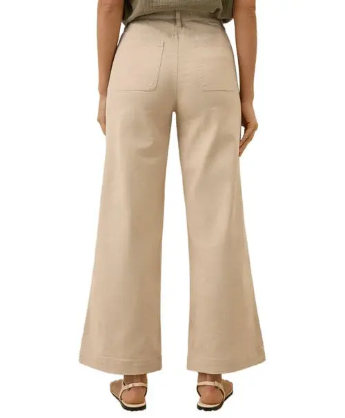 PACT Organic Stretch Twill Wide Leg Pant