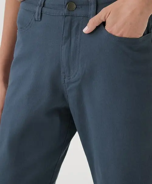 PACT Organic Stretch Twill Denim Slim Straight Pant