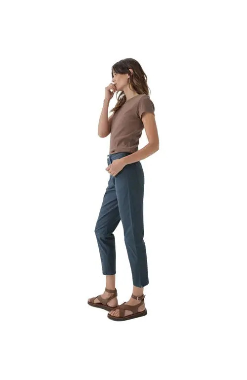 PACT Organic Stretch Twill Denim Slim Straight Pant