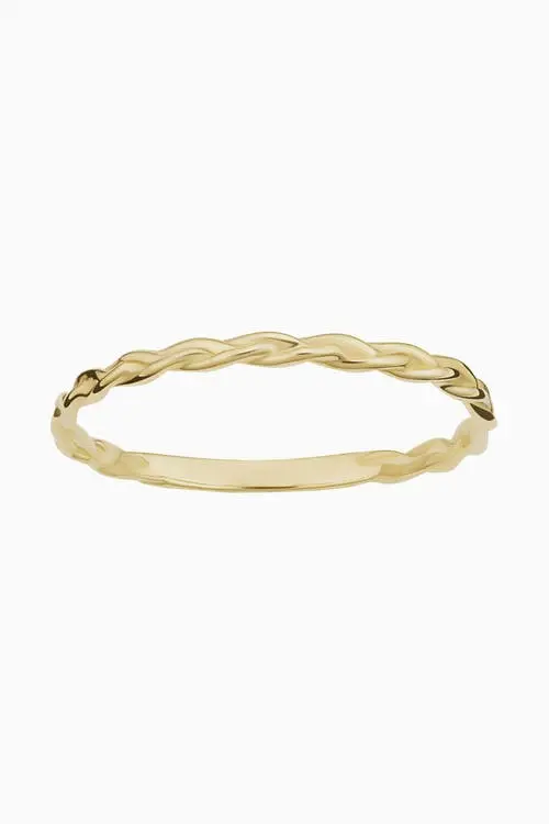 ORADINA 14k Gold Caesar Stack Ring - Yellow Gold