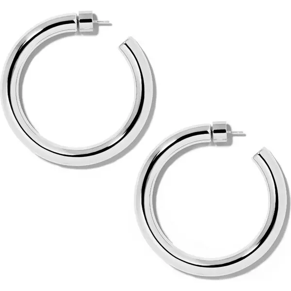 JENNIFER FISHER Samira Baby Hoop Earrings - Silver