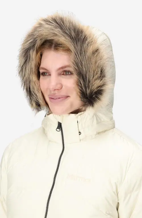 MARMOT Ithaca 700 Fill Power Down Hooded Jacket - Papyrus
