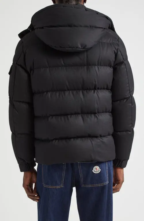 Moncler Vezere Down Puffer Jacket With Removable Hood - Black