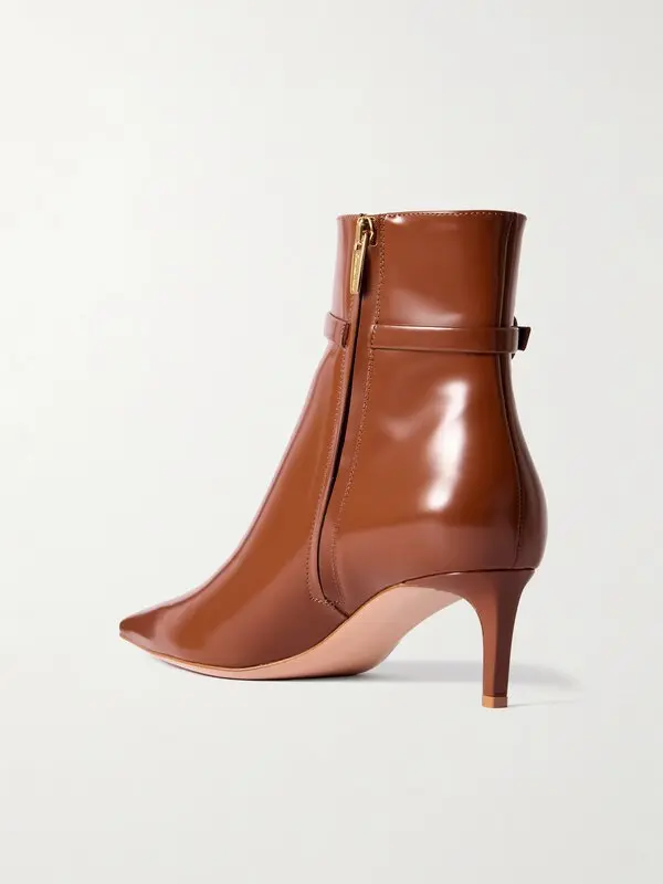 GIANVITO ROSSI Tokio 55 Leather Ankle Boots