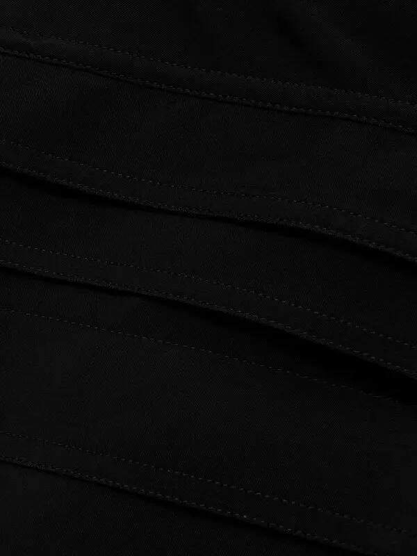 Bottega Veneta Asymmetric Draped Pleated Crepe Top